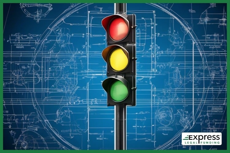 Flashing Red or Yellow Lights and Right-of-Way Accidents