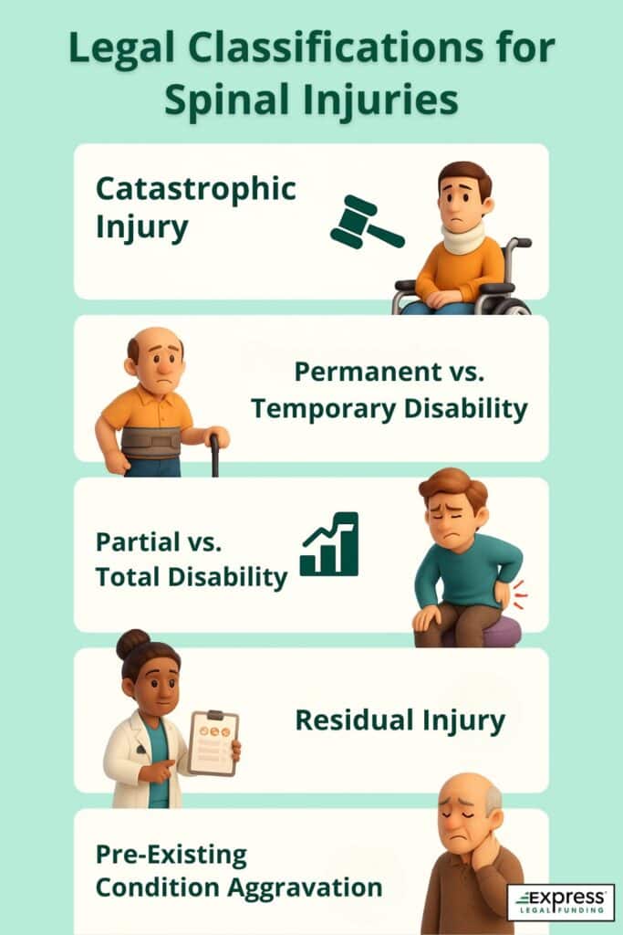 5 Types of Spinal Injuries & How They Impact Lawsuits
