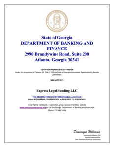 Georgia Litigation Financier Registration | Express Legal Funding